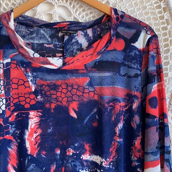 Coco + Carmen | Tops | Coco Carmen Boho Asymmetrical Tunic Xxl | Poshmark